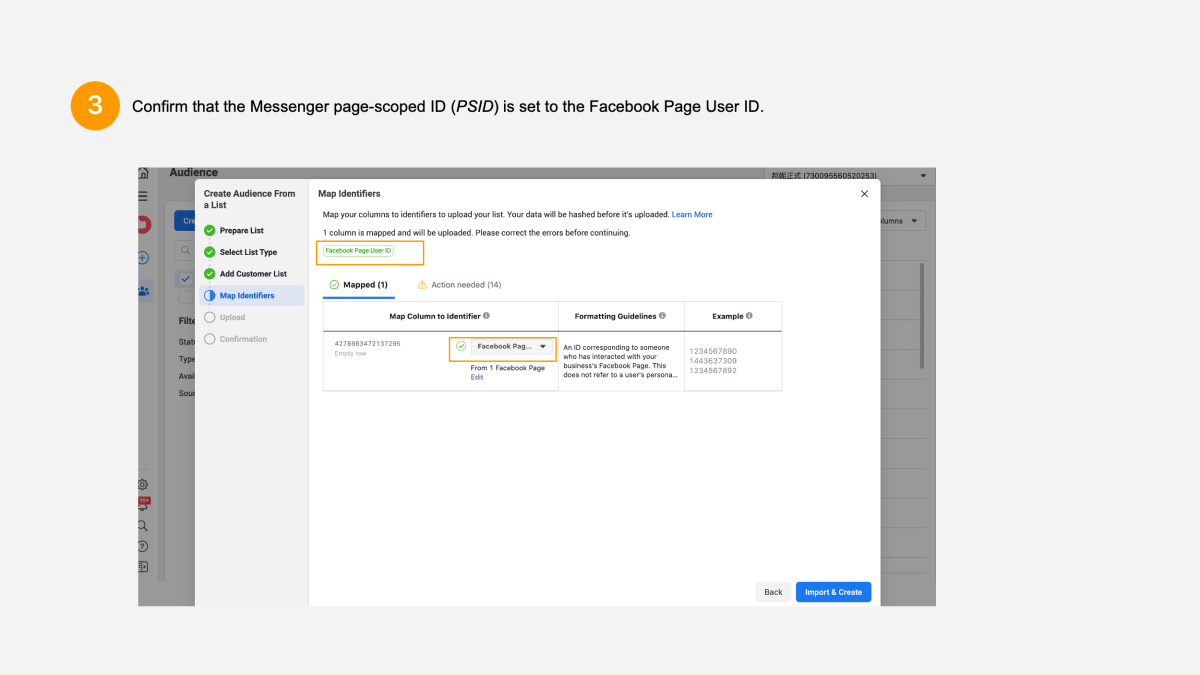 Create a Facebook Customer List Custom Audience